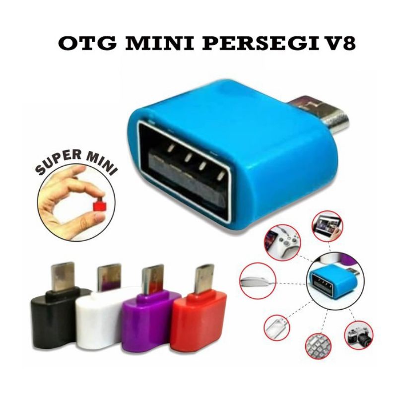 Jual On The Go OTG Micro USB V8 Non Kabel ( USB Female to Micro USB Male ) Bentuk Kotak | Shopee ...