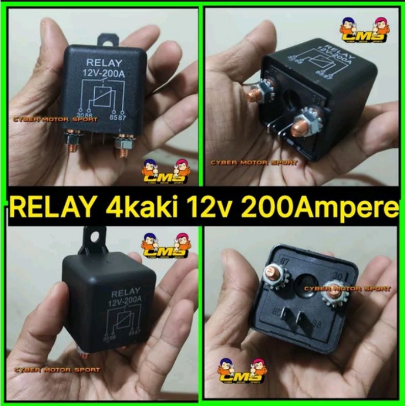 Jual Relay daya Tinggi 12V 200Ampere . Relay 4 kaki 12 volt 200 Ampere ...