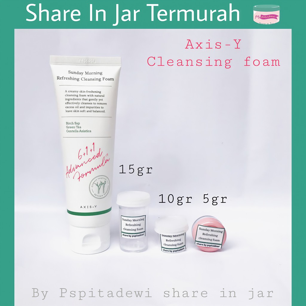 Jual SHARE AXIS-Y Sunday Morning Refreshing Cleansing FOAM Share In Jar ...
