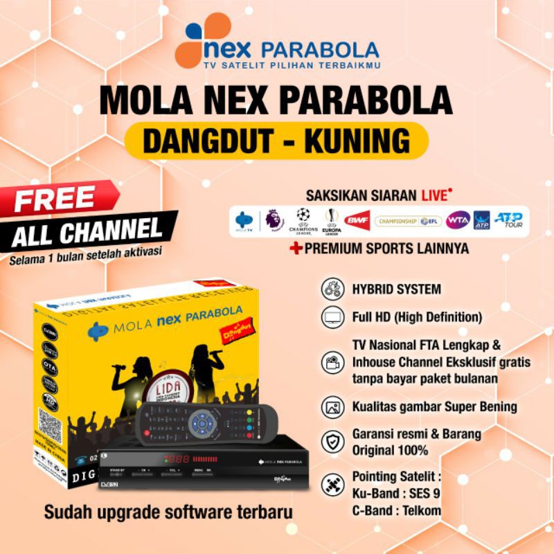 Jual Receiver Nex Parabola Kuning - Support MNC Group (free lampu 1 pcs ...