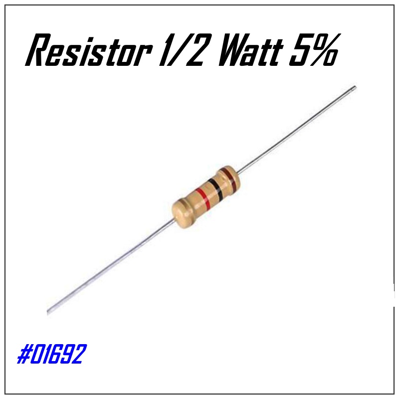 Jual 1/2 Watt Resistor 5 % Pilihan Carbon Film Resistor Tahanan ...