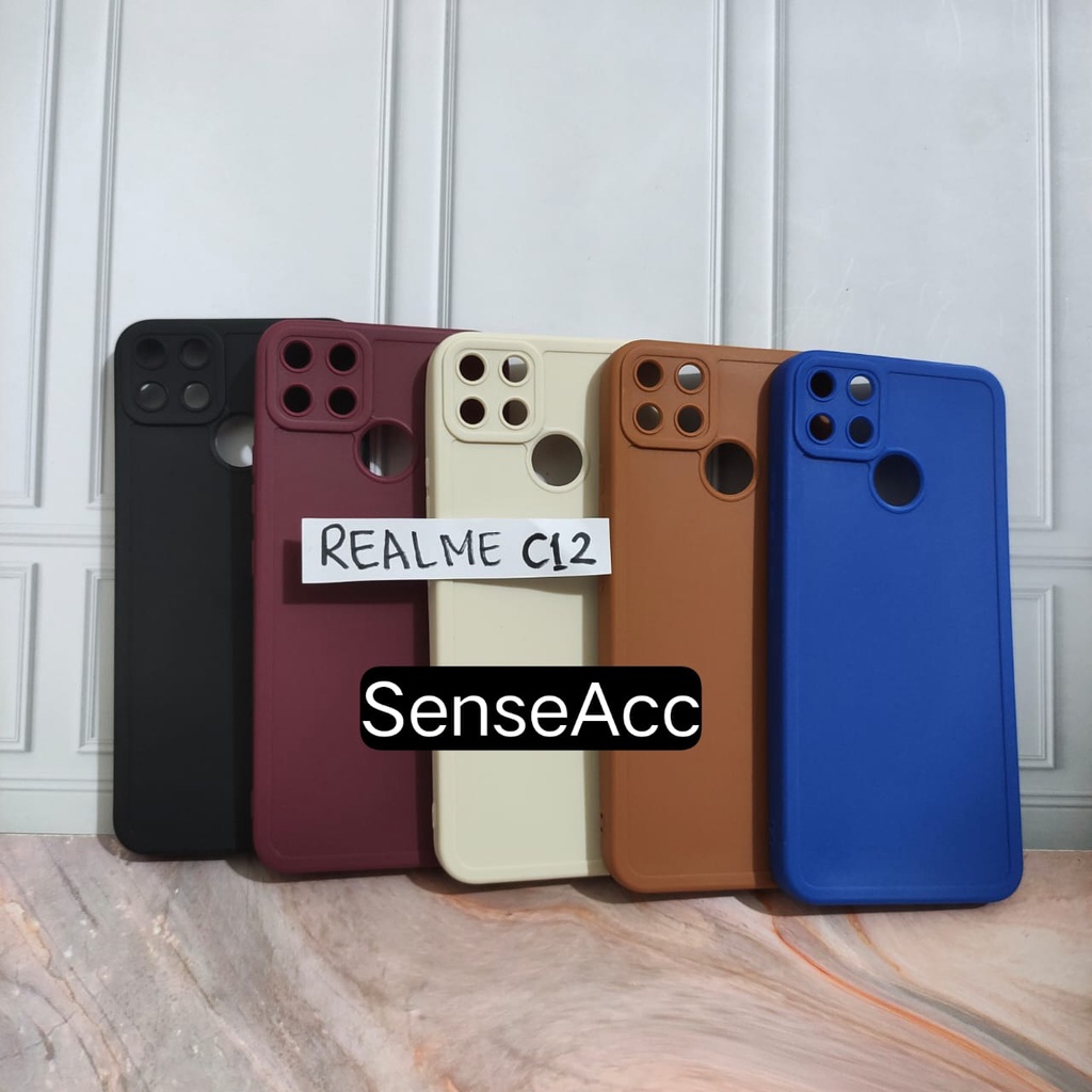 Jual Pro Camera SoftCase Full Cover Matte Edge Case Realme C12 Narzo 20 ...