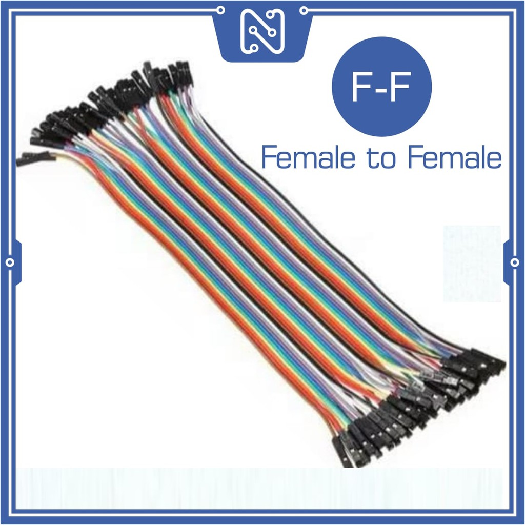 Jual Kabel Jumper Female to Female for Arduino 20 cm ( Rainbow Cable ...