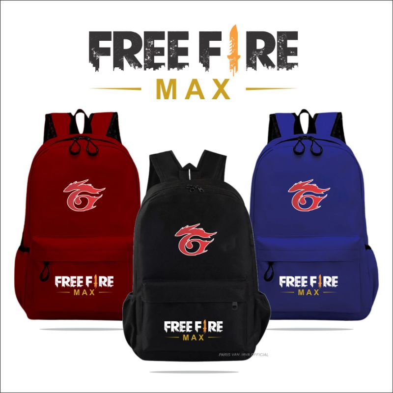 Jual Tas FF anak laki laki Sekolah Backpack Kids Free fire MAX garena ...
