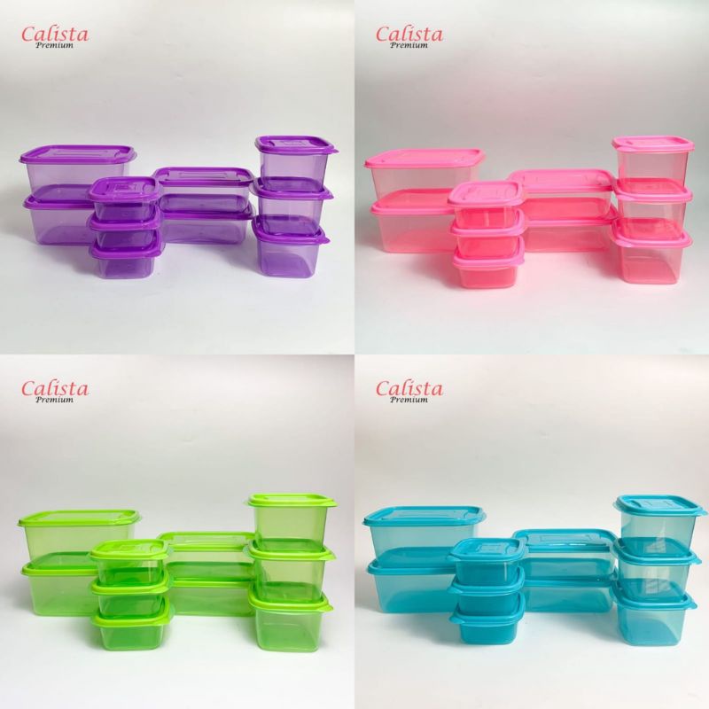 Jual Calista Wadah Makanan Sealware/Kotak Oita set Isi 10 pcs | Shopee ...