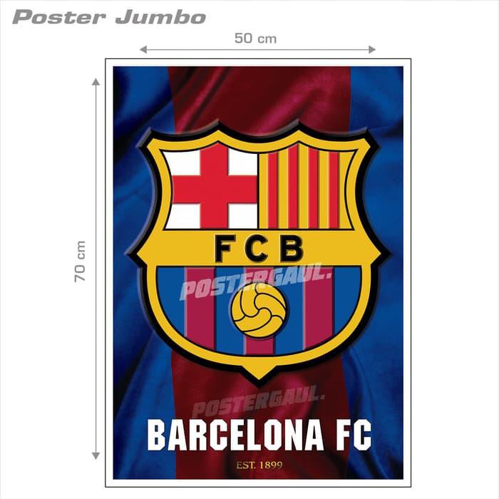 Jual BANTING HARGA Poster Jumbo LOGO FC BARCELONA FCL55 - 50 x 70 cm ...
