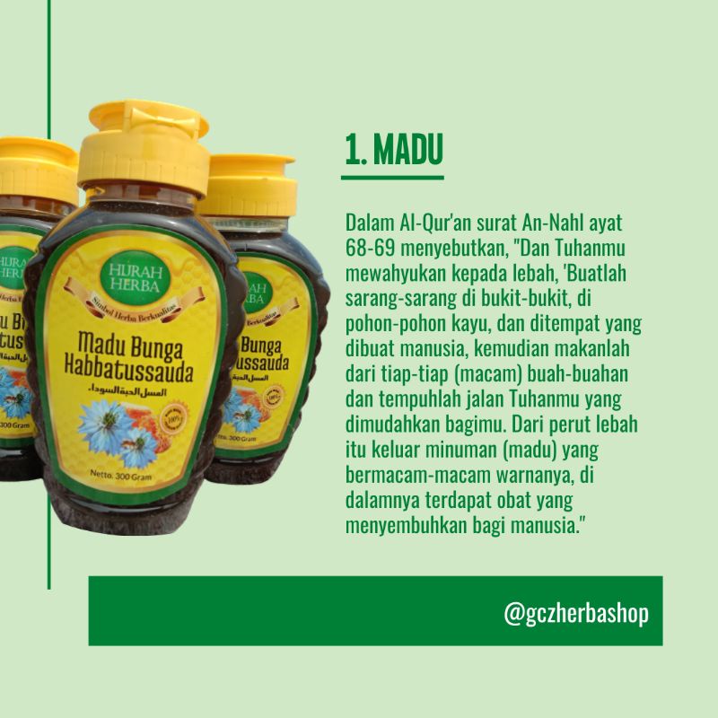 Jual Madu Bunga Habbatussauda Hijrah Herba mengobati types dan lambung ...
