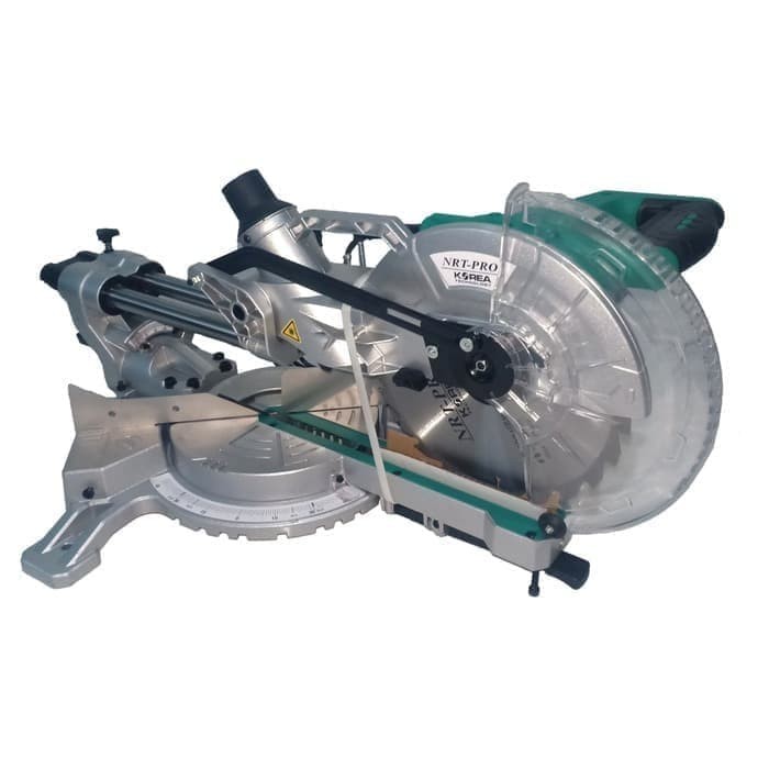 Jual Mesin Gergaji Potong Aluminium Mitter Miter Saw Sliding 10" NRT-Pro | Shopee Indonesia