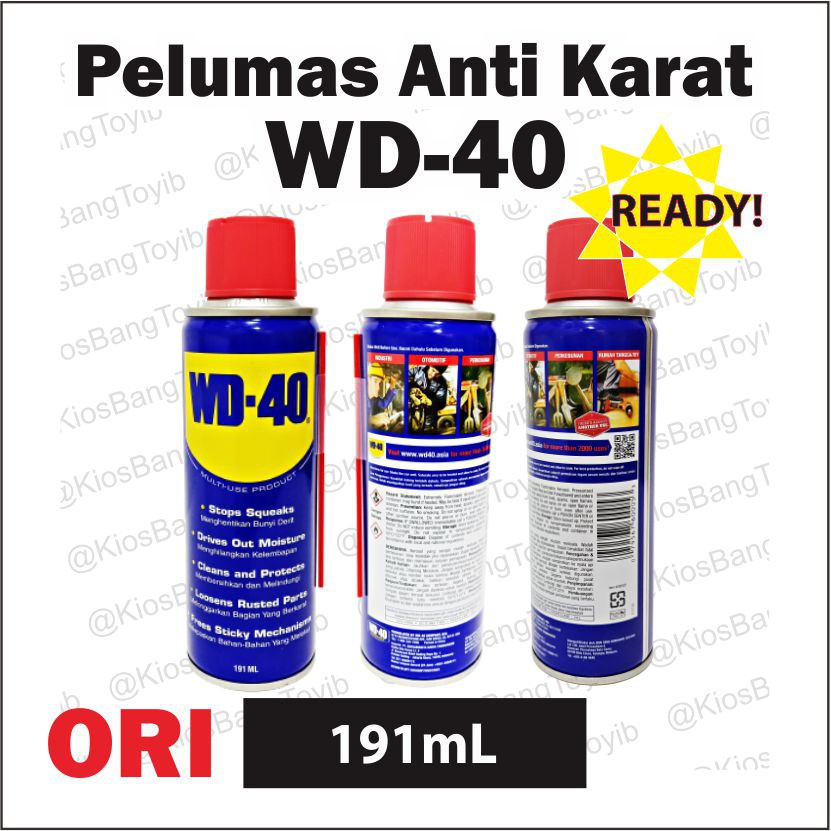 Jual WD40 WD-40 120 mL 191mL Minyak Pelumas Anti Karat | Shopee Indonesia