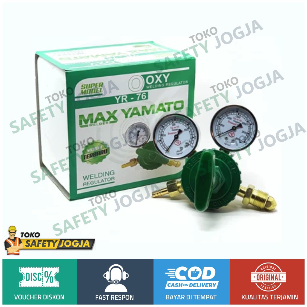 Jual Regulator Las Oksigen Max Yamato Tabung Gas Oxygen Welding ORIGINAL | Shopee Indonesia