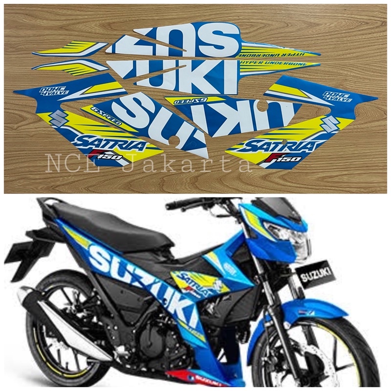 Jual STIKER STRIPING SATRIA FU 150 TAHUN 2016 BIRU | Shopee Indonesia
