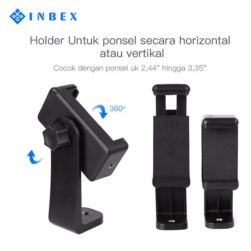 Jual TRIPOD PHONE HOLDER / ADAPTER 360° Rotating /Tripod Mount | Shopee ...