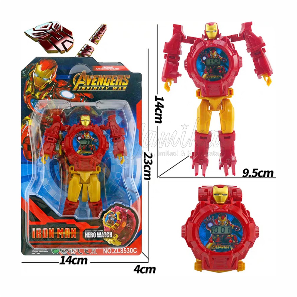 Jual JAM TANGAN ANAK MURAH ROBOT TRANSFORMASI | Shopee Indonesia