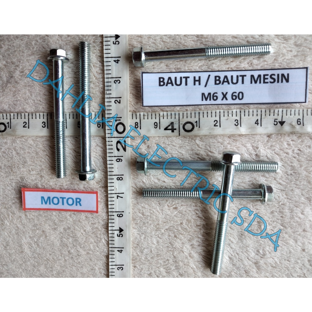 Jual BAUT MESIN MOTOR M6 X 60 | Shopee Indonesia