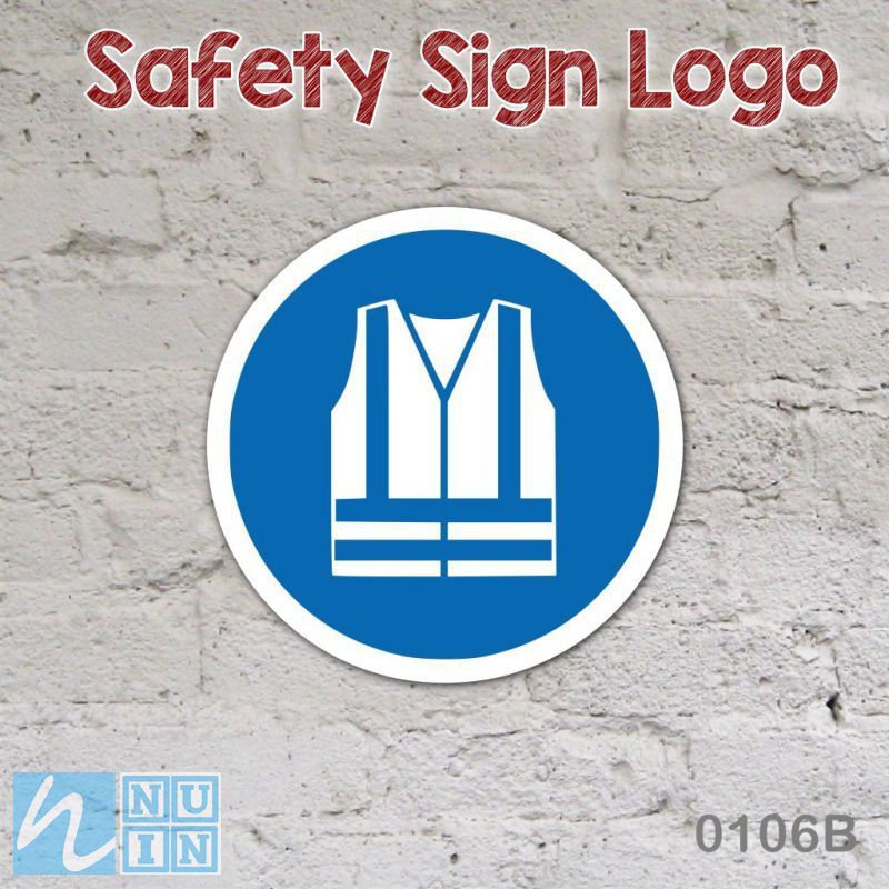 Jual NUIN Logo Simbol Safety Sign Label Petunjuk K3 EESH - Wajib Pakai ...