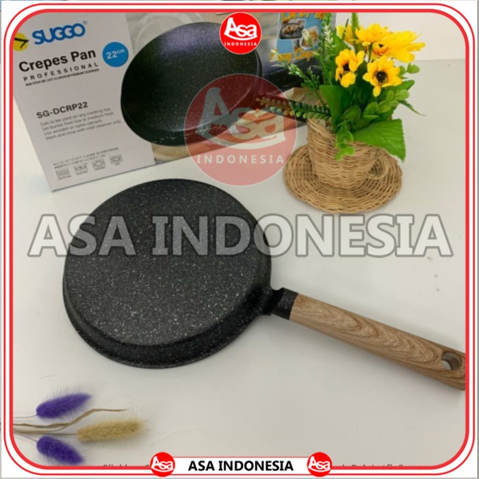 Jual Suggo Crepes Pan Professional 22 Cm SG-DCRP22 - Gagang Kayu - ASA ...