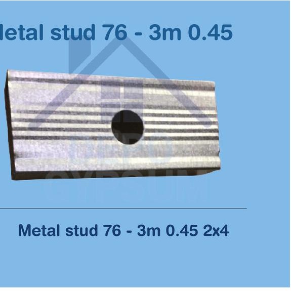 Jual Metal Stud 76 - 3M 0,45 | Metal Stud 76 Panjang 3M | Shopee Indonesia