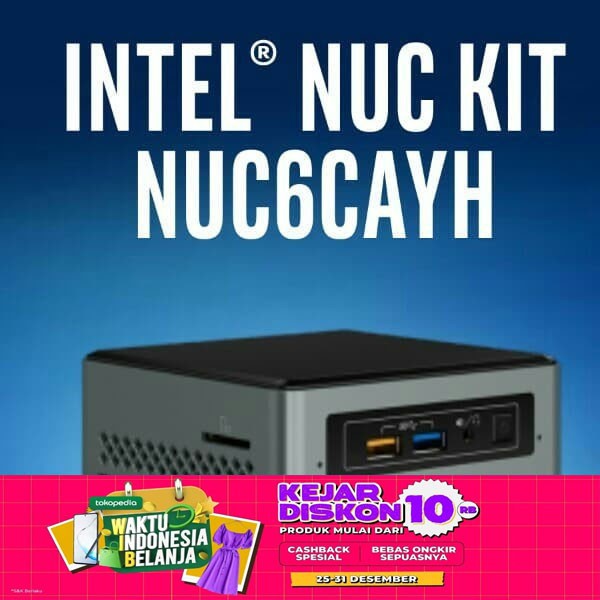 Jual MINI PC INTEL NUC6CAYH / NUC6 CAYH / NUC 6CAYH KIT (BAREBONE) | Shopee Indonesia