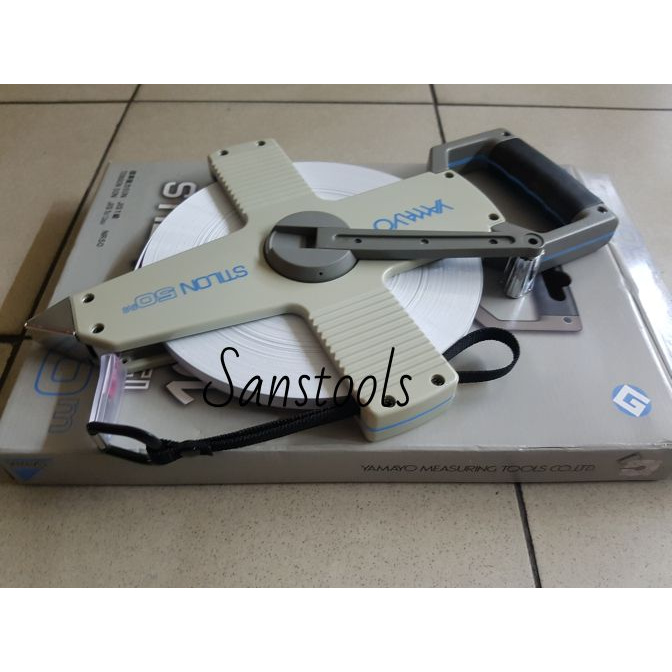 Jual meteran tanah 50 M Meter roll STILON YAMAYO plastik fiberglass ...