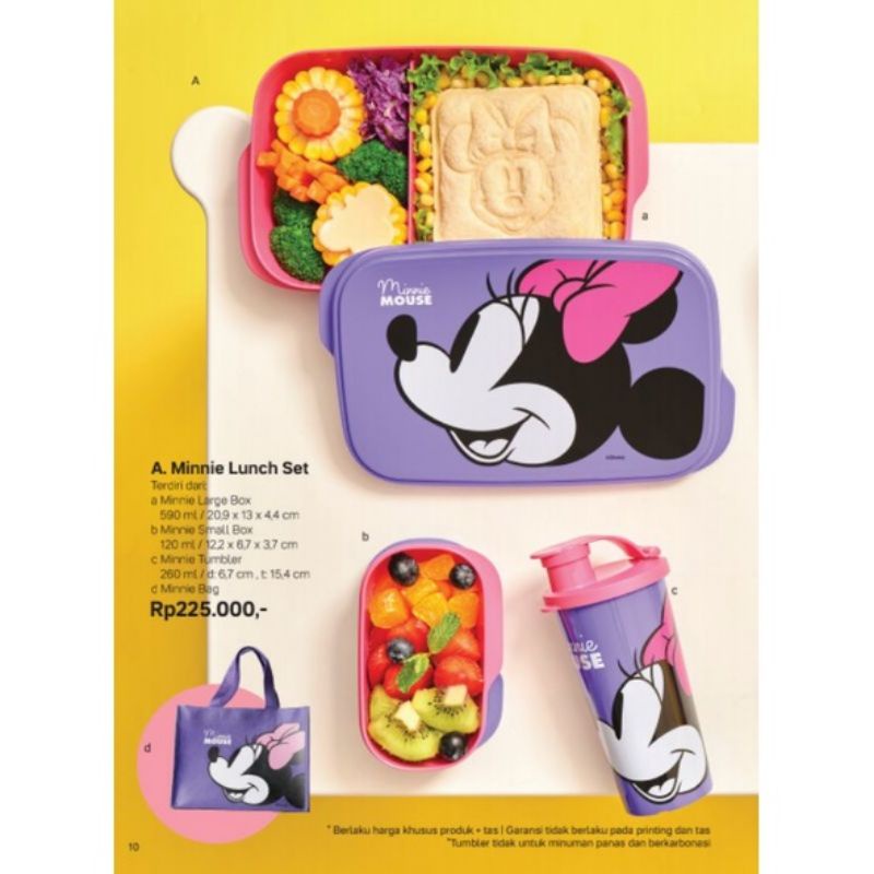 Jual TUPPERWARE X DISNEY MINNIE TANPA TUMBLER | Shopee Indonesia