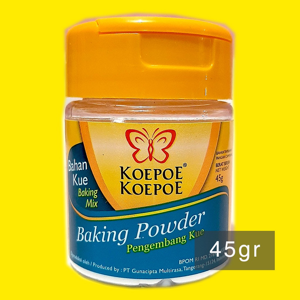 Jual Baking Powder Koepoe Kupu 45gr Kemasan Botol No Repack | Bekasi ...