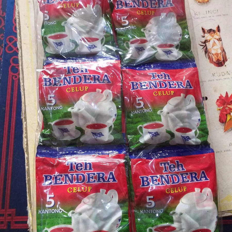 Jual Teh Bendera Celup 1 PAK isi 4 renceng | Shopee Indonesia