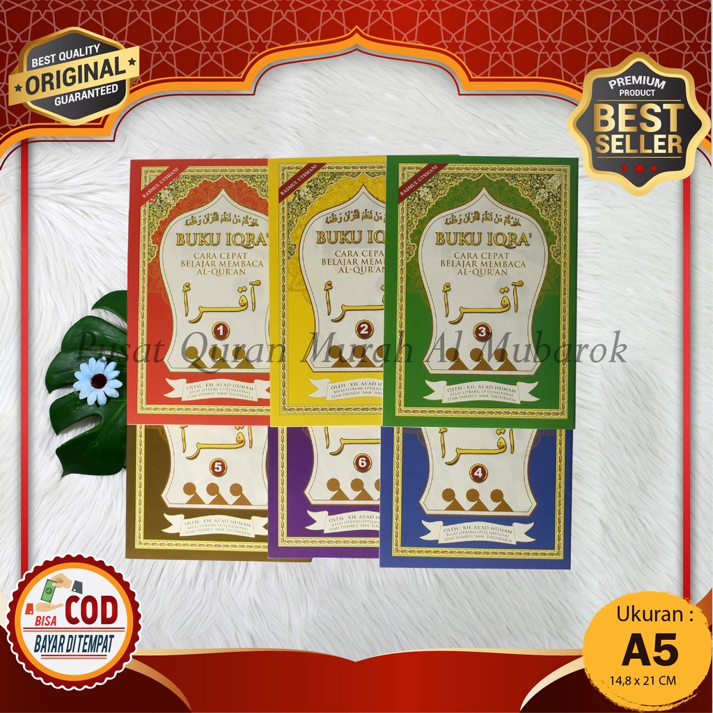 Jual Iqro Anak 1 Sampai 6 Terpisah Iqro 1 6 Buku Milenial Utsmani Juz ...