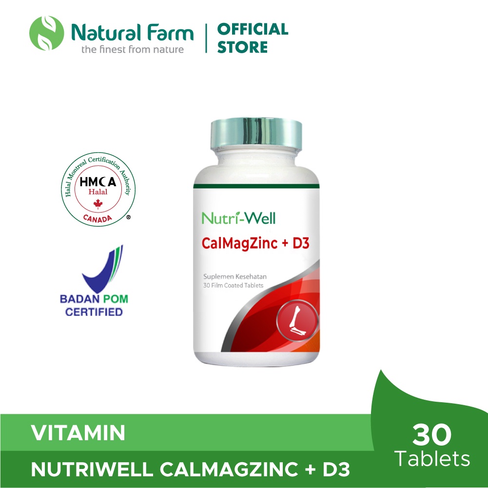 Jual Nutriwell Cal Mag Zinc + D3 400 IU - 30 Tablet | Shopee Indonesia