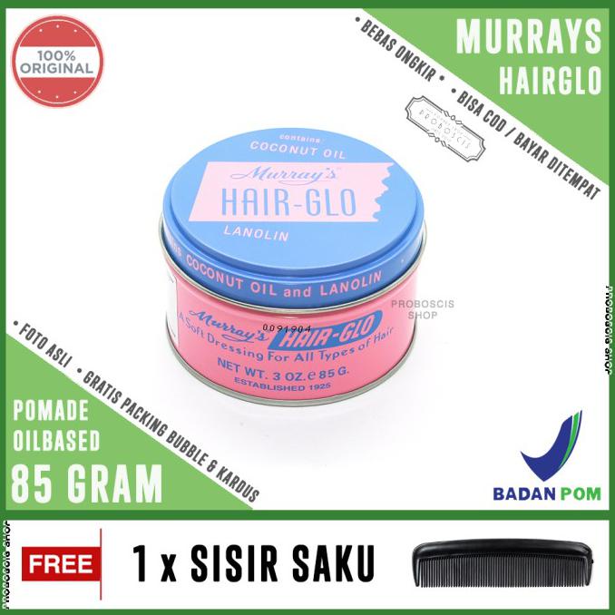 Jual Promo Bulan Ini Murrays Hair-Glo / Hairglo Pomade Murah | Shopee ...