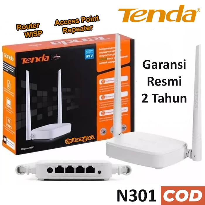 Jual Tenda N301 Wireless Router Wifi Extender Wi-Fi Repeater Access ...