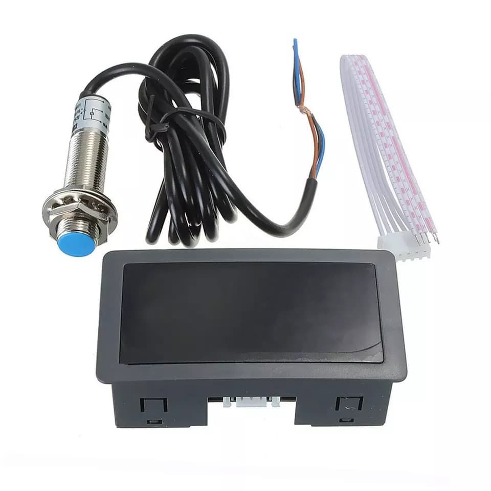 Jual Tachometer Hall Magnet Proximity Switch Sensor Speed Rpm Meter LED ...