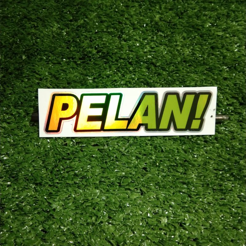Jual sticker premoum hologram #sticker pelan hijau | Shopee Indonesia