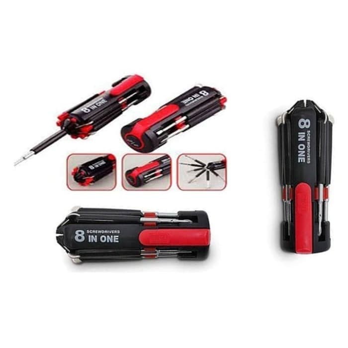 Jual Obeng Set 8in1 Multi Screwdriver Tools - Obeng Senter Multifungsi ...