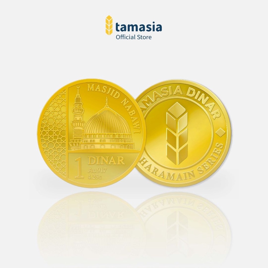 Jual Koin 1 Dinar Emas - Dinar Tamasia Masjidil Nabawi 4,25 gram ...