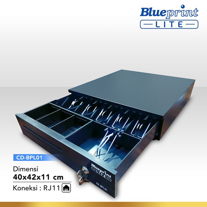 Jual Cash Drawer Laci Kasir Besar Blueprint Lite CD BPL01 | Shopee ...
