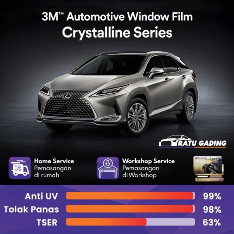Jual Kaca Film 3M crystalline Original | Shopee Indonesia
