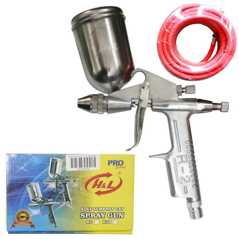 Jual Paket 2In1 H&L Pro Spray Gun R2 Dan Sumura Selang Kompresor 10M ...