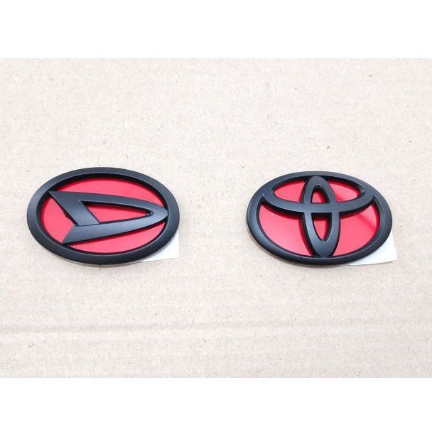 Jual EMBLEM LOGO STIR TOYOTA DAN DAIHATSU WARNA HITAM BEGRON MERAH ...