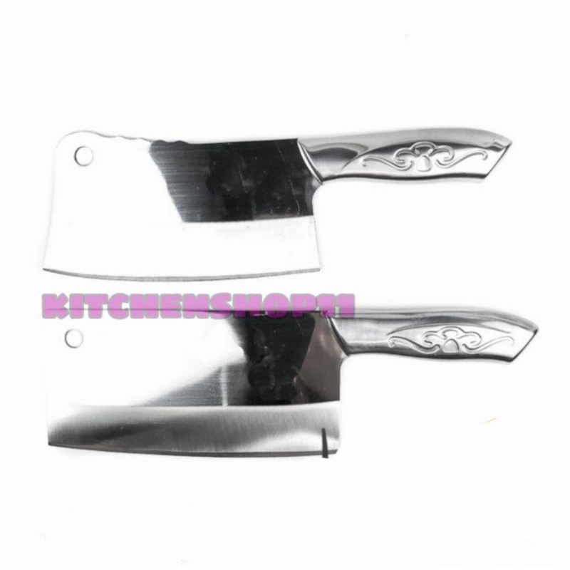 Jual golok tulang pisau daging cincang dapur tajam gull stainless ...