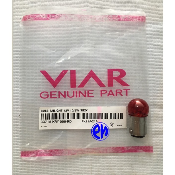 Jual Bulb Tailight 12V 10/5W Red / Bohlam Belakang Merah Viar Karya 150 ...
