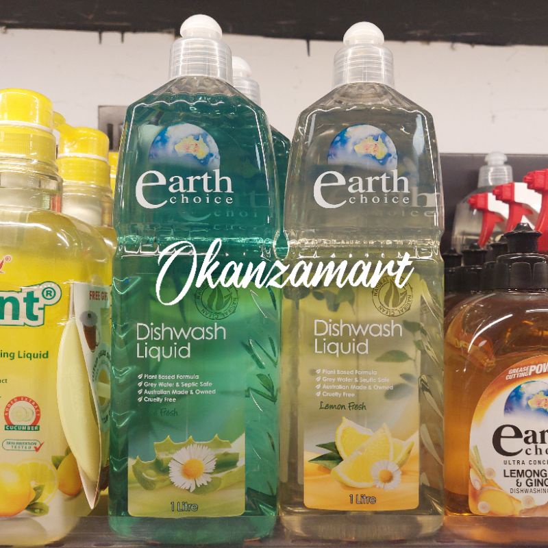 Jual Earth Choice Dishwash Liquid Aloe | Lemon 1L | Shopee Indonesia
