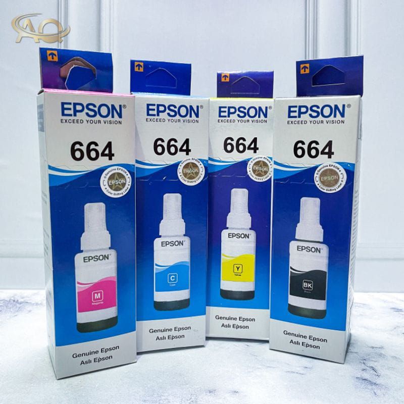 Jual TINTA Epson 664 FULL WARNA BLACK COLOR M Y C B | Shopee Indonesia