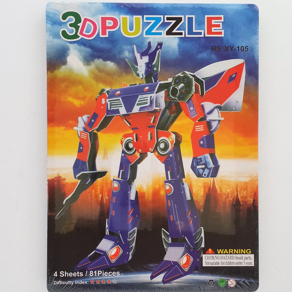 Jual DIY TOY 3D PUZZLE ROBOT XY105 | Shopee Indonesia