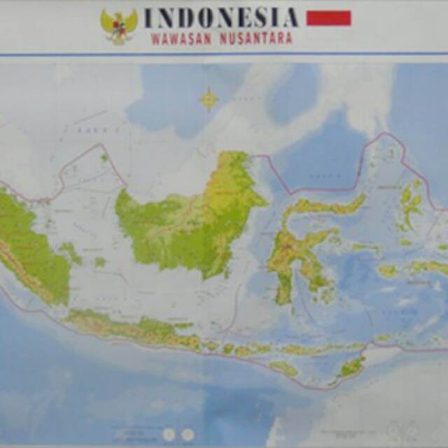 Jual PETA INDONESIA BUTA + BUKU PETUNJUK | Shopee Indonesia