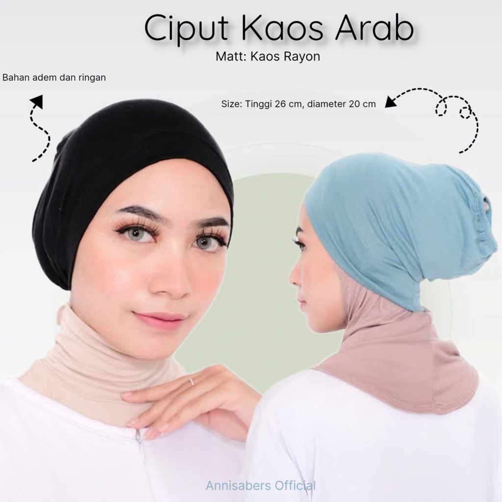 Jual Daleman Kerudung / Dalaman Jilbab / Ciput Hijab / Ciput Kaos ...