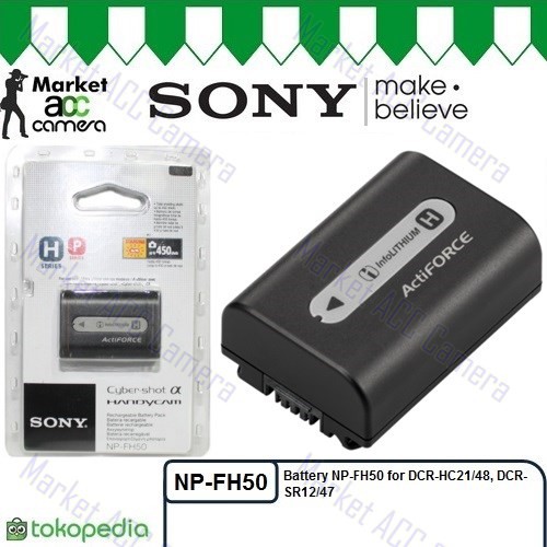 Jual Battery SONY NP-FH50 NP-FH30 NP-FH40 for A230 A330 A380 A290 A390 ...