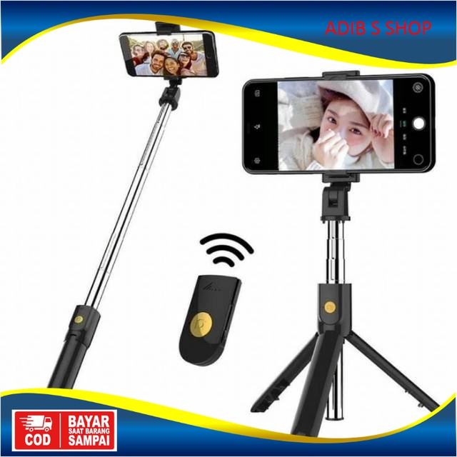 Jual K07 Mini Tongsis 3 in 1 Bluetooth Remote Control - Tongsis Tripo ...