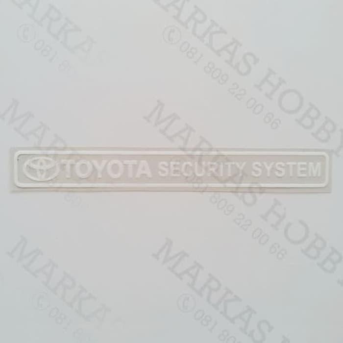 Jual Stiker / Sticker Toyota Security System Single Tempel Dalam ...