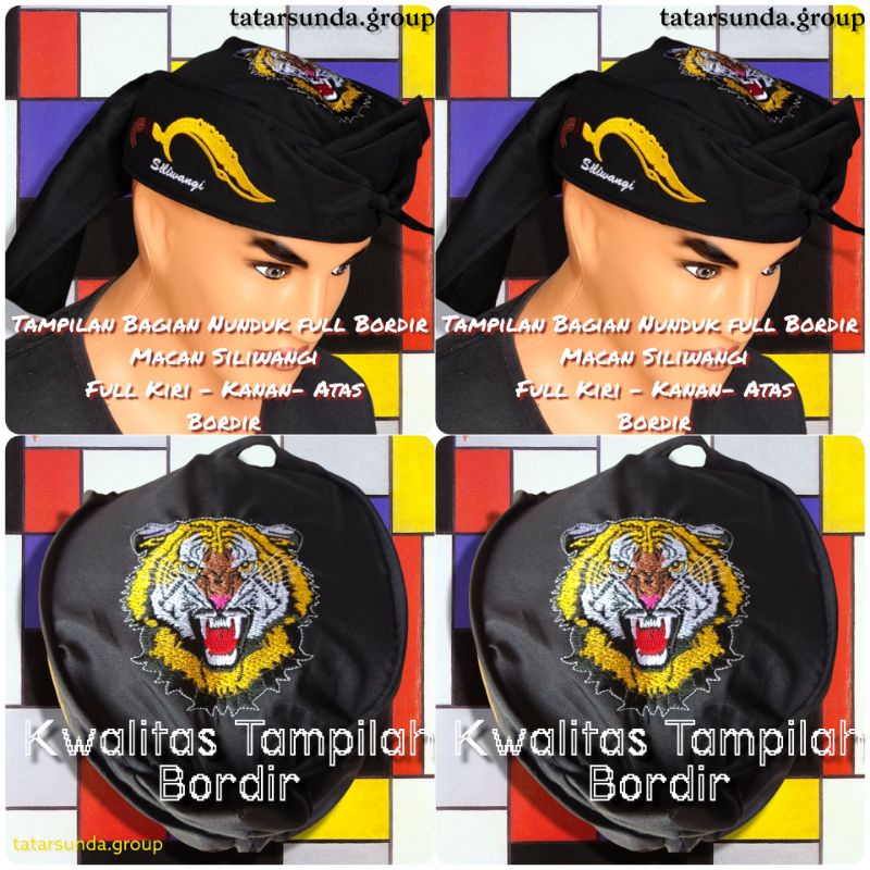 Jual Peci Iket Jawa Bllangkon Sunda Bendo Bali Praktis Motif Bordir ...