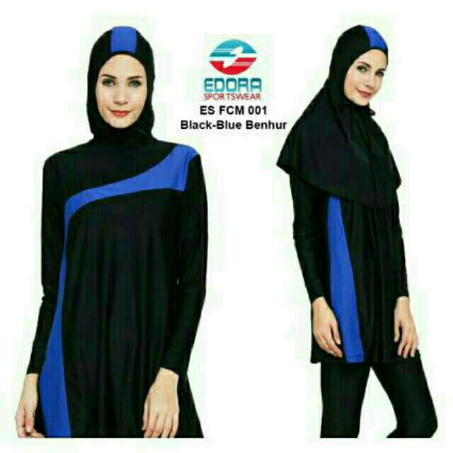 Jual BAJU RENANG MUSLIMAH DEWASA AKHWAT PEREMPUAN dengan JILBAB Edora ES FCM 001 biro MURAH ...
